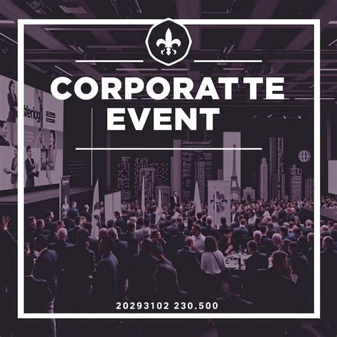 Corporate Event Poster Premium Ai Generated Image