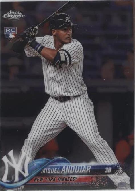 2018 Topps Chrome Miguel Andujar 14 Rc Achetez Sur Ebay