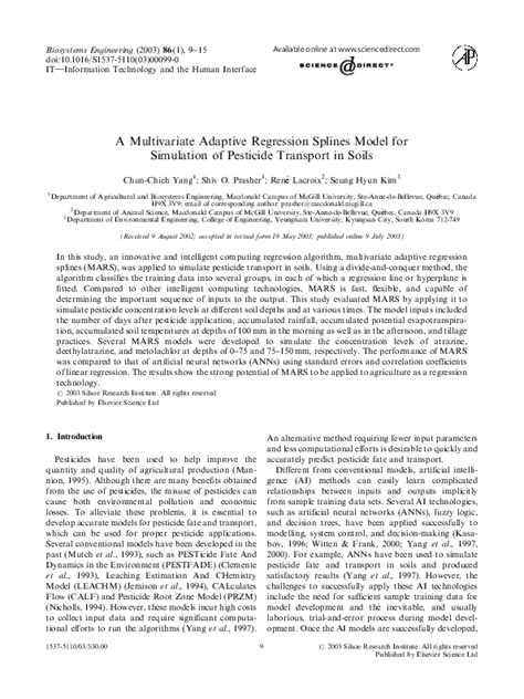 pdf a multivariate adaptive regression splines model for simulation