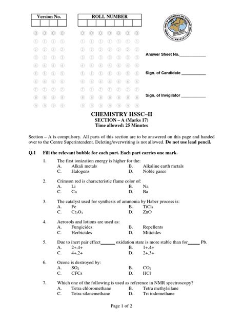 final chemistry hssc ii 2023 pdf