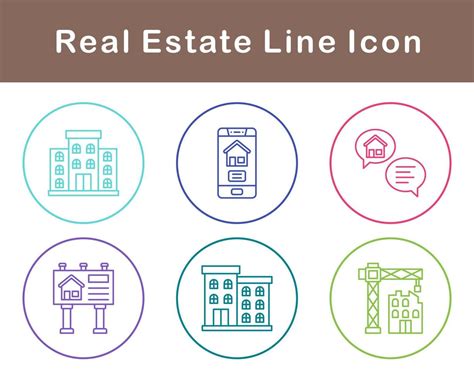 Real Inmuebles Vector Icono Conjunto 21505770 Vector En Vecteezy