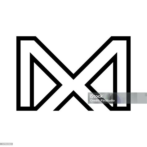 Logo Xm Initial Innovant Professionnel Et Logo Mx Lettre Xm Ou Mx