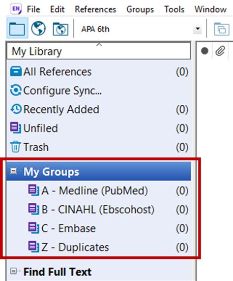 Step 2 Create Groups In Endnote Systematic Search For Systematic