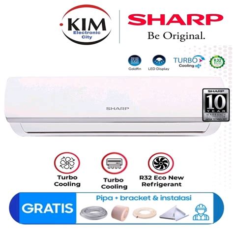 Jual AC SHARP PK AH A ZCY PK TURBO COOLING R GARANSI RESMI Di Seller KIM ELECTRONIC
