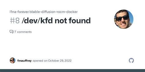 Dev Kfd Not Found Issue 8 L1na Forever Stable Diffusion Rocm