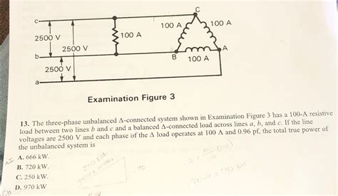 Solved Examination Figure 313 ﻿the Three Phase Unbalanced