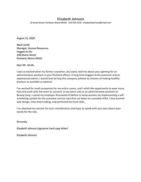 How To Write A Job Application Letter With Examples Business Letter Of