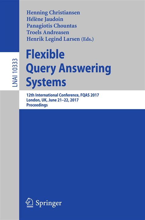 Flexible Query Answering Systems Ebook By Epub Rakuten Kobo United States