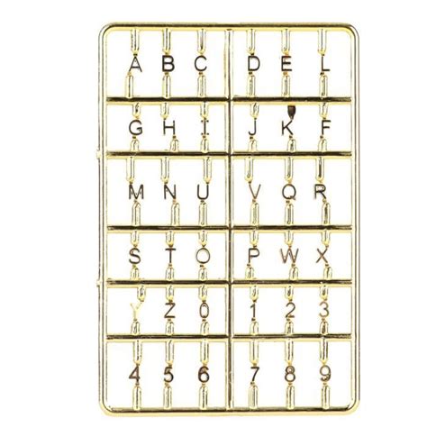 VGEBY Set Lettres et Chiffres Maison de Poupée DIY Accessoire de Mobilier de Porte d Entrée
