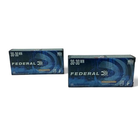 Federal Power Shok 30 30 Win 170 Grain Jsp Ammunition 40 Rounds
