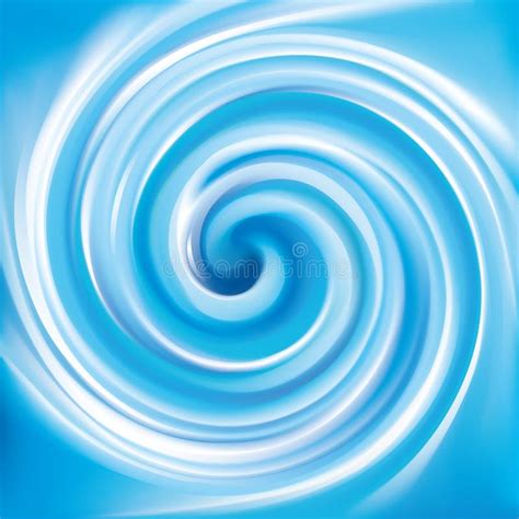 Vector Background of Blue Swirling Water Funnel Stock Vector ...