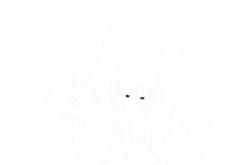 Kakashi Using Chidori Coloring Page And Tracing Page Drawing Gallery