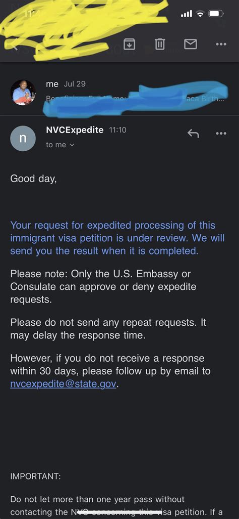 Nvc Processing Timeline For Expedite Requests Page 2 National Visa