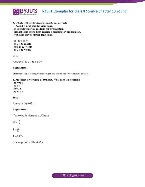 NCERT Exemplar Class 8 Science Solutions Chapter 13 Sound