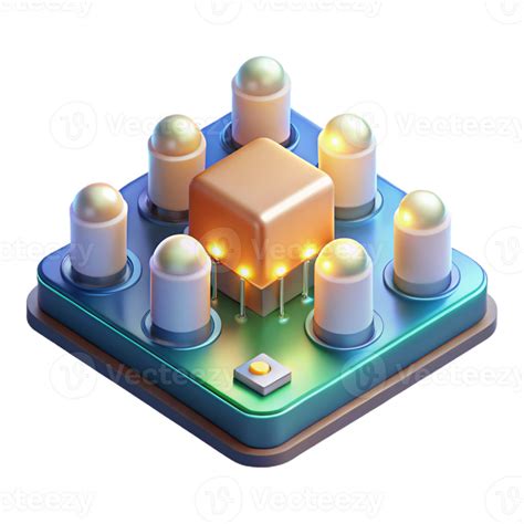 Beautiful Classic A Microscopic View Of Transistors On A Cir 58068949 Png