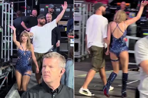 Taylor Swifttravis Kelce Leave Hand In Hand After 3rd Amsterdam Show