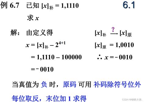 计算机组成原理——第六章计算机的运算方法第六章jisuan机的运算方法总结 Csdn博客
