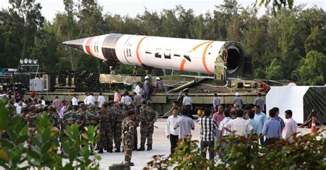 India Test Fires Agni V Icbm Hails Major Boost To Military Power
