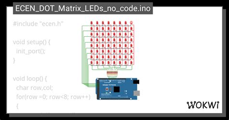 Dotmatrix Wokwi Esp32 Stm32 Arduino Simulator