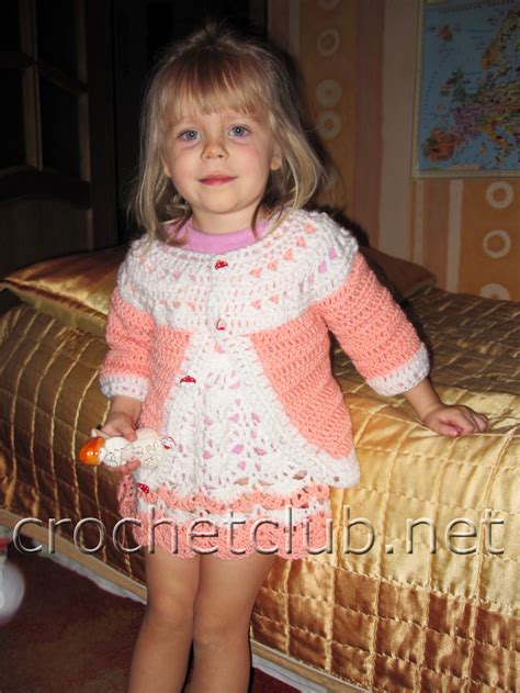 Вязание крючком для девочек 2 3 года со схемами и описанием