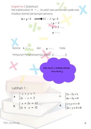 Sistem Persamaan Linear Dua Variabel Pdf