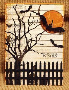Halloweeen Card With Scene Created From Die Cuts Luv It Halloween