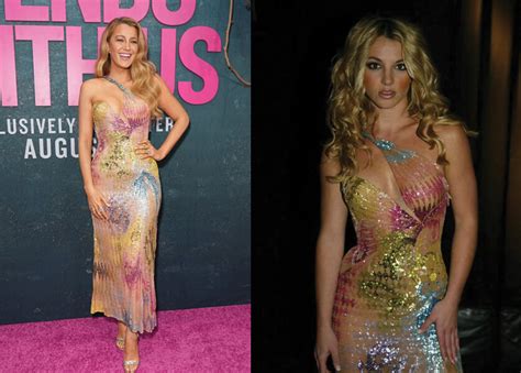 Blake Lively Wears Britney Spears Iconic Versace Dress Special