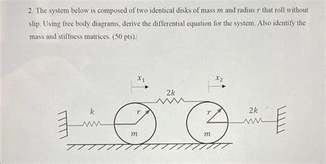 Solved The System Below Is Composed Of Two Identical Chegg