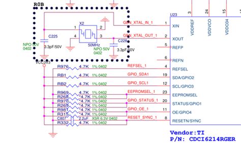 Cdci6214 No Clock Output If 47k Ohm Pull High At Resetn Clock And Timing Forum Clock