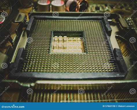 Socket 775 CPU Stock Photo Image Of Element Calculating 57869198