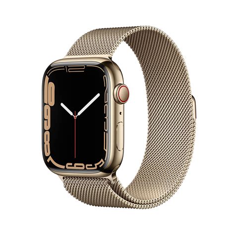 Buy Apple Watch Series 7 Gps Cellular 41mm Gold Stainless Steel