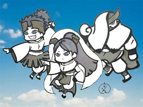 Momoshiki Õtsutsuki X Urashiki Õtsutsuki X Kinshiki Õtsutsuki Fanart Chibi