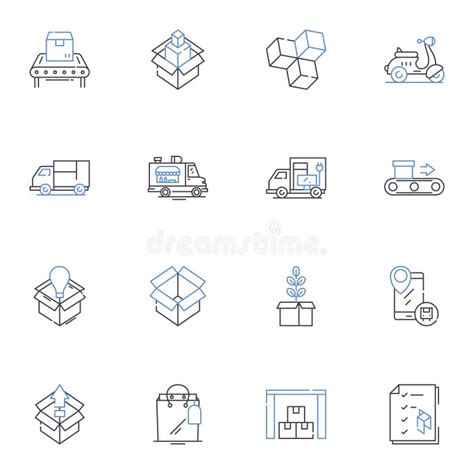 Customer Satisfaction Line Icons Collection Loyalty Feedback Retention Expectations