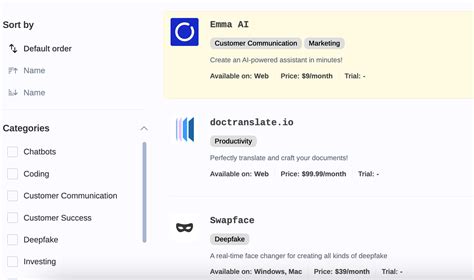 Ai Startups Website Template — A Tech Catalog Website Spreadsimple