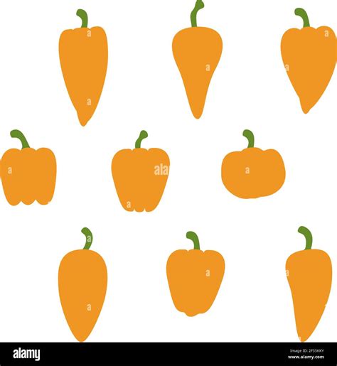 Peppers Vector Illustration Stock Vector Image And Art Alamy