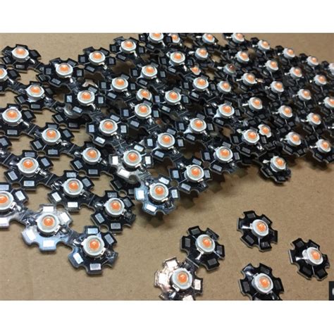 Led 3W 380nm A 840nm Espectro Total Dissipador Teracerta