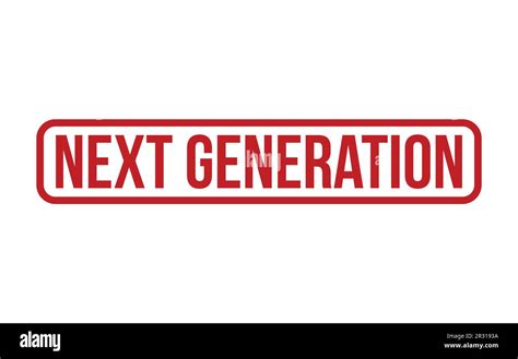Red Next Generation Rubber Stamp Seal Vector Stock Vector Image Art