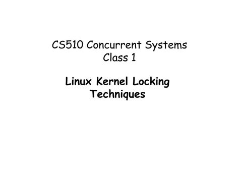 Ppt Cs510 Concurrent Systems Class 1 Powerpoint Presentation Free