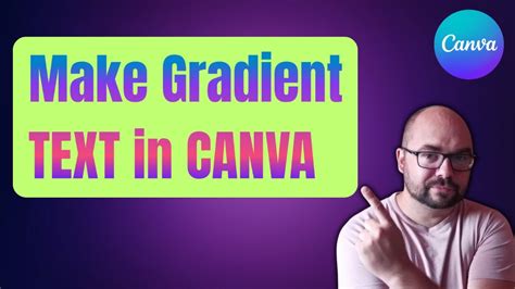 how to add gradient color to text in canva fast and simple youtube