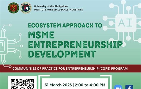 Ecosystem Approach To Msme Entrepreneurship Development University Of