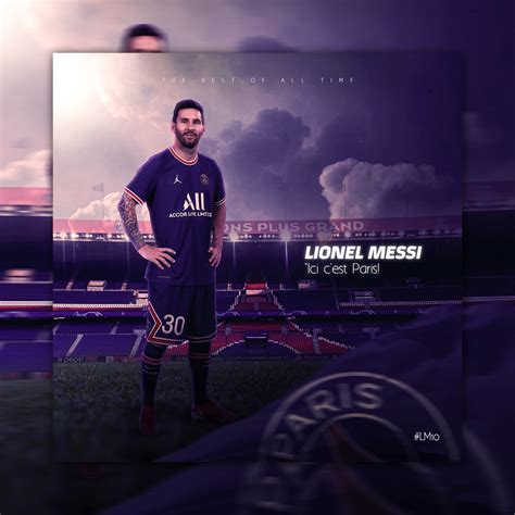 Lionel Messi Psg Poster Design Behance
