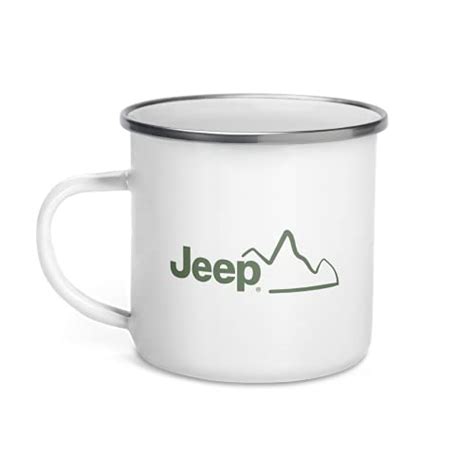 Jeep Mountains Green 12 Oz Enamel Mug Blackdogmods