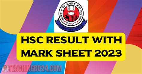 Hsc Result With Marksheet 2023 [2023]