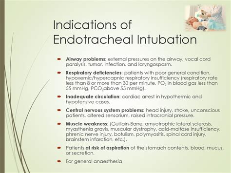 Indications For Endotracheal Intubation Intechopen