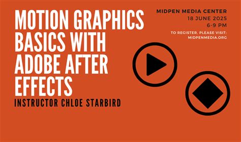 Motion Graphics Basics With Adobe After Effects Midpen Media Center