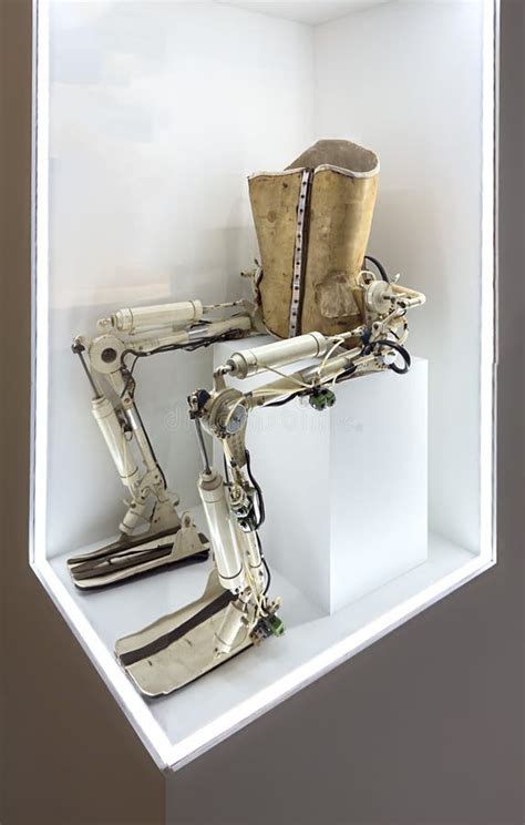 Vintage Exoskeleton Prosthetic For Lower Body Mobility Editorial