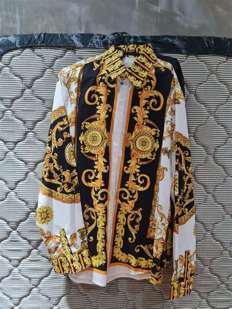 Versace Look Alike Formal Shirt Mens Fashion Tops And Sets Formal