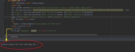 Message Derreur Invalid Literal For Int With Base 10 Python
