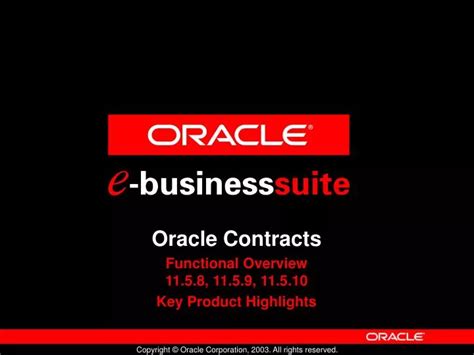 Ppt Oracle Contracts Functional Overview 1158 1159 11510 Key