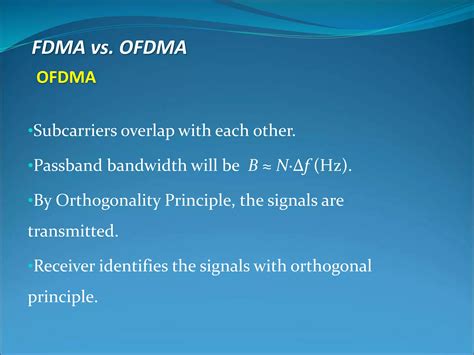 Ofdma Orthogonal Frequency Division Multiple Access Ppt By Prem Kamal Ppt